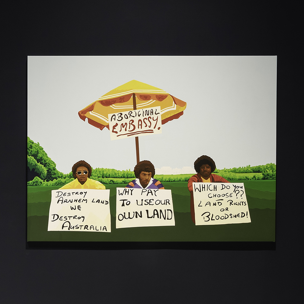 Umbrella Embassy, Richard Bell | Sharjah Art Foundation